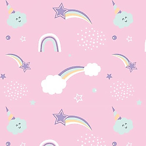 GROW WILD Changing Pad Cover 3 Pack | Soft & Stretchy Jersey Cotton | Baby Changing Table Pad Cover | Diaper Changing Pad Covers for Girls or Boys | Wipeable Sheets | Pink Purple Unicorn