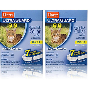 Hartz Ultra Guard Flea and Tick for Cat and Kitten Collar (2-Pack)