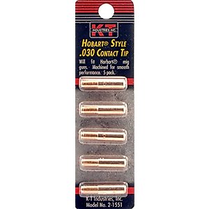 K-T Industries 2-1551 .030 Contact Tip Hobart, 5 Pack