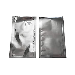 (50) 6”x10” SteelPak Textured/Embossed Mylar Aluminum Foil Vacuum Sealer Bags – Quart Size Hot Seal Commercial Grade Food Sealer Bags for Food Storage and Sous Vide (50, 6x10)