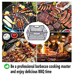 Foedo 12 Inch Charcoal Firebox Basket for Oklahoma Joe's Offset Smoker, Grill Accessories for Long and Efficient Smoking, 12" x 12" x 7.5 "Fire Basket for Oklahoma Joes Highland (Stainless Steel)