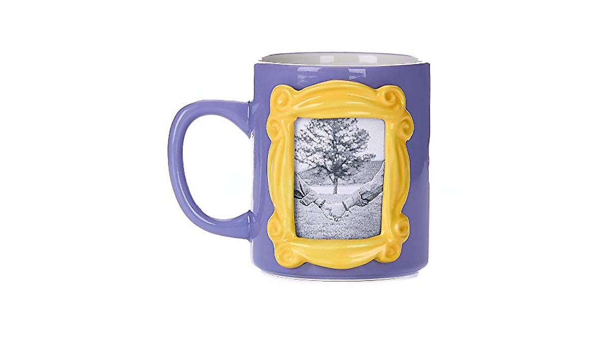 Monica's Purple Door Mug - Friends TV Show Merchandise