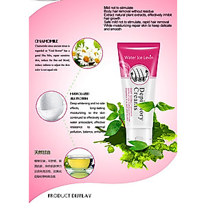 Hair Removal Cream - Premium Depilatory Cream - Skin Friendly Painless Flawless Hair Remover Cream For Women and Men