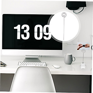 Kisangel 30pcs Prom Wedding Holder Name Ring Card Clips Bouquet Paper Holders Topper Photo Office Birthday Silver Clamp Decorative Picture Table Note Number Decor Accessories Pick Cake