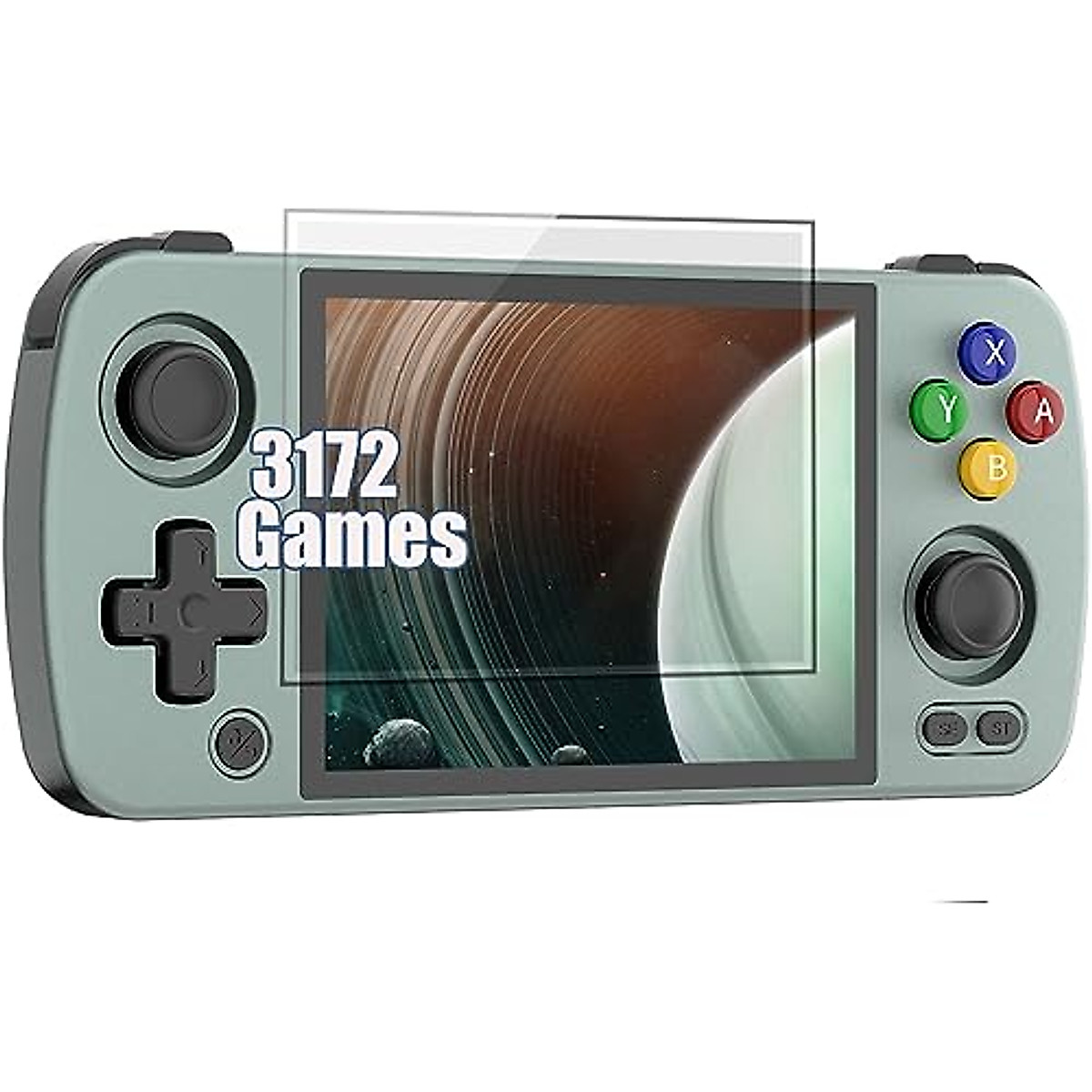 RG405M Retro Handheld Game Aluminum Alloy, Android 12 Built-in 128G TF Card 3172 Games,4 inch IPS Touch Screen with Game Front-end,RG405M Supports OTA Wireless Upgrade