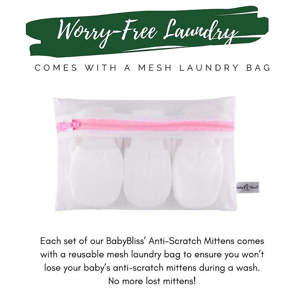 Anti-Scratch Baby Mittens - Pack of 7 Unisex Newborn Mitts - No Scratch Gloves for Boys and Girls - Cotton Gloves For Infants 0-6 Months Old + Laundry Bag