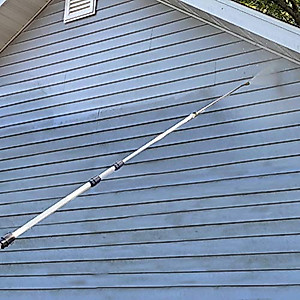 jOYjOB Pressure Washer Telescopic Wand Pressure Washer Extension Wand Power Washer Telescopic Spray Wand with Belt for 4000 PSI Power Washer Extension Lance, 18ft