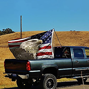 God Bless America Outdoor Flags, American Bald Eagle 3X5 Foot Flag,Patriotic 4th of July Independence Day Garden Decorations,Fade Resistant Yard Flag for Patio,Lawn