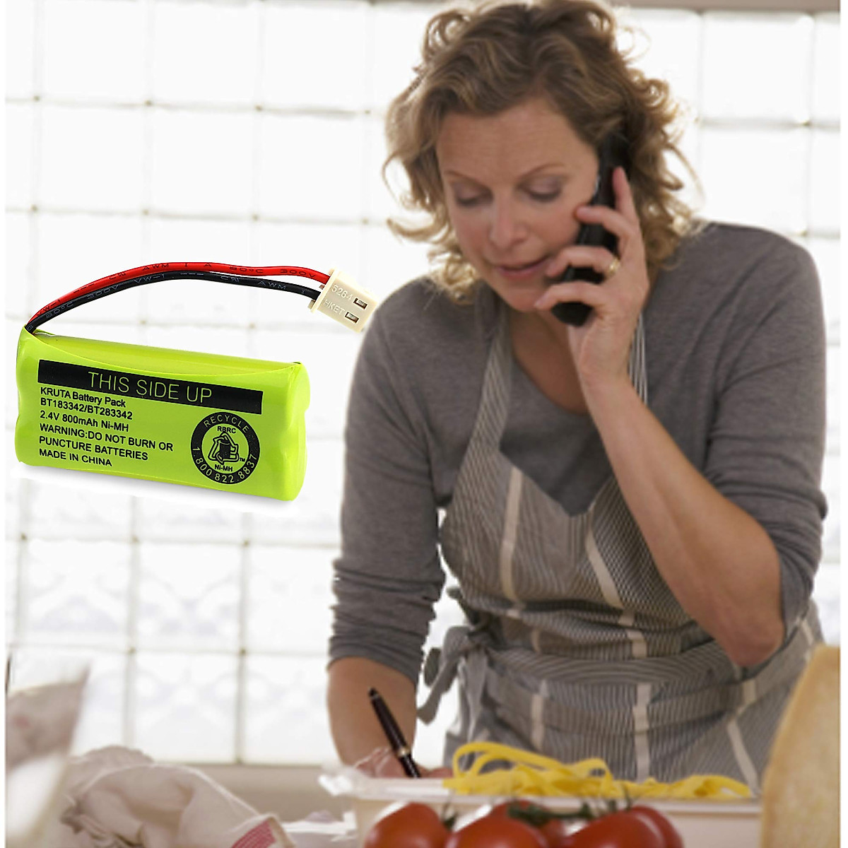 Kruta BT183342 BT283342 BT166342 BT266342 BT162342 BT262342 Battery Compatible with VTech CS6114 CS6419 CS6719 AT&T EL52300 CL80112 VTech CS6719-2 Cordless Handsets (Pack of 3)