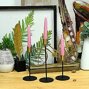 Zest Candle 12-Piece Taper Candles, 6-Inch, Pink