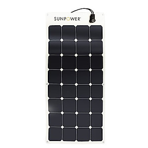SunPower Flexible 100 Watt Monocrystalline Solar Panel