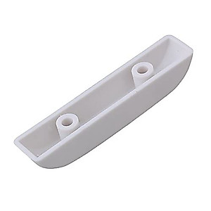BQLZR Guitar Thumb Rest Bass Finger Rest Smooth Plastic Guitar Thumbrest Lightweight Thumb/Push Rests with Mounting Screws White