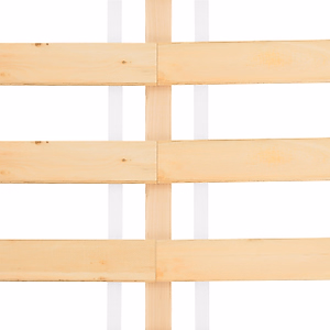 Naomi Home Lucia 14 Inch Solid Wood Platform Bed Full Bed Frame, Pine Wood, No Squeak, Full Size, No Box Spring Needed, Sturdy Bed Frame - Natural