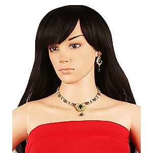 Touchstone Indian jewelry sets for women necklace set red green wedding artificial jewellery kundan gold earrings choker temple costume bollywood traditional sangeet necklaces in antique gold tone