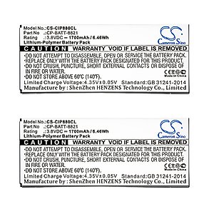 Xsplendor (2-Pack) Battery for Cisco 8800 PN 74-102376-01, CP-BATT-8821, GP-S10-374192-010H 1700mAh 2 Batteries