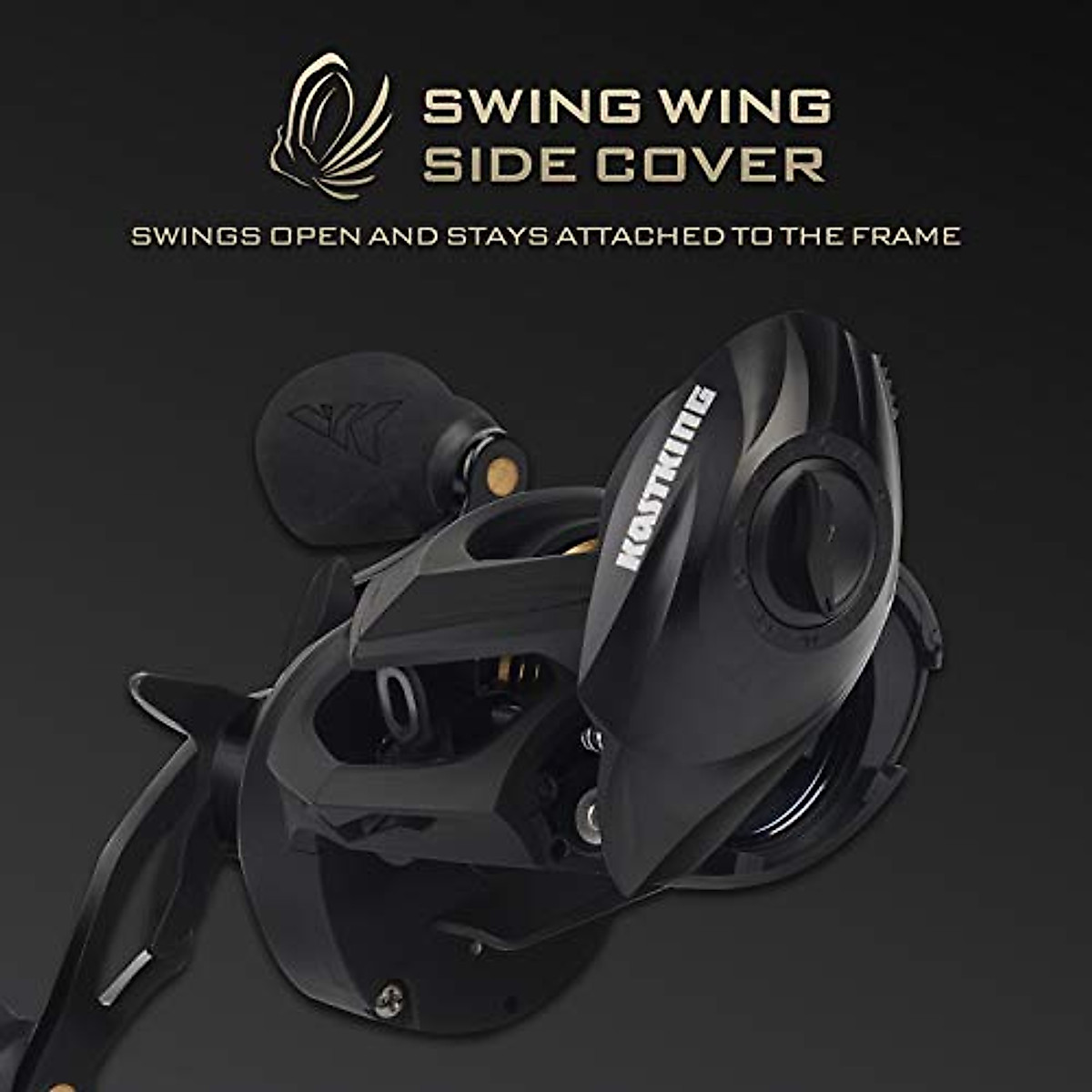 KastKing Valiant Eagle Baitcasting Reel, 6.6:1 Gear Ratio Right Handed Baitcaster Fishing Reel