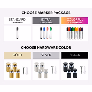 Acrylic Family Planner Wall Calendar - Personalized Calendar 2024, Personalized Dry Erase Board, Dry Erase Calendar, Monthly and Weekly Calendar