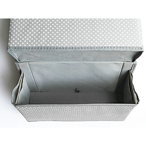 Dreamsy Hanging Closet Organizer, 4-Pockets Wall Mount/Over Door Storage for Toys, Purses, Keys, Sunglasses - Grey