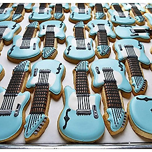 Electric Guitar Rock 'n Roll Cookie Cutter, 5.25" Made in USA by Ann Clark