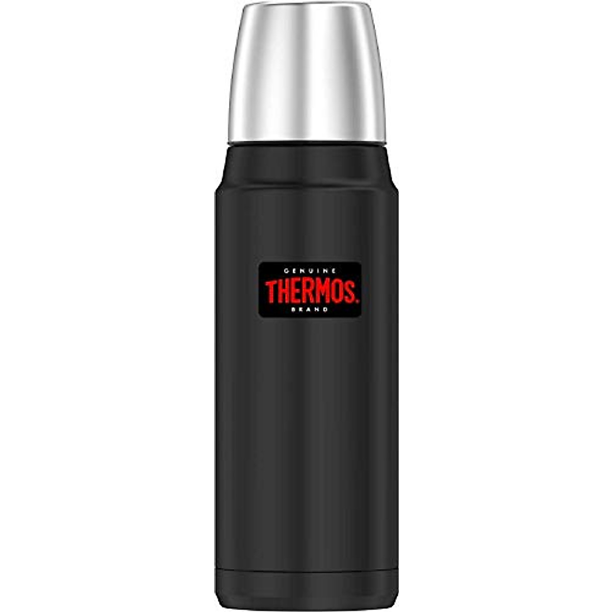 Thermos Stainless Steel Vacuum Insulated Double Wall Bottle Black 16 Ounce