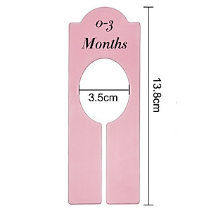 Colorful Closet Dividers Baby Boy Girl Clothing Rack Size Dividers with Sizes Newborn to 18-24 Months (8 Pieces)