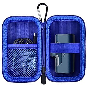 Case Compatible with iWALK Small Portable Charger 4500mAh/ 4800mAh/ 3350mAh Power Bank, Battery Pack Storage Holder Bag Fits for USB Cable and Accessories (Box Only) - Blue