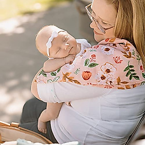 Little Unicorn Cotton Muslin Squares 4 Pack | Nursing, Burping, Feeding, Wiping, Spills | Super Soft and Lightweight Blanket for Baby Boys and Girls | 27.5” x 27.5” | Vintage Floral Set