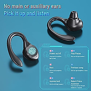 2022 New Wireless Earbuds Bluetooth Headphones Sound Quality Wireless Charging Case Digital Led Intelligence Display Compatible with Android iOS for Sports Gym
