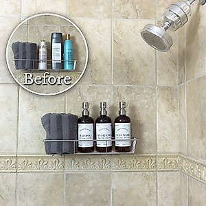 Amber Refillable Shampoo and Conditioner Bottles - Body Wash, Shampoo and Conditioner Dispenser - PET Plastic Shampoo Bottles Refillable with Pump - Waterproof Labels - 16 oz, 3 Pack (Stainless Steel)