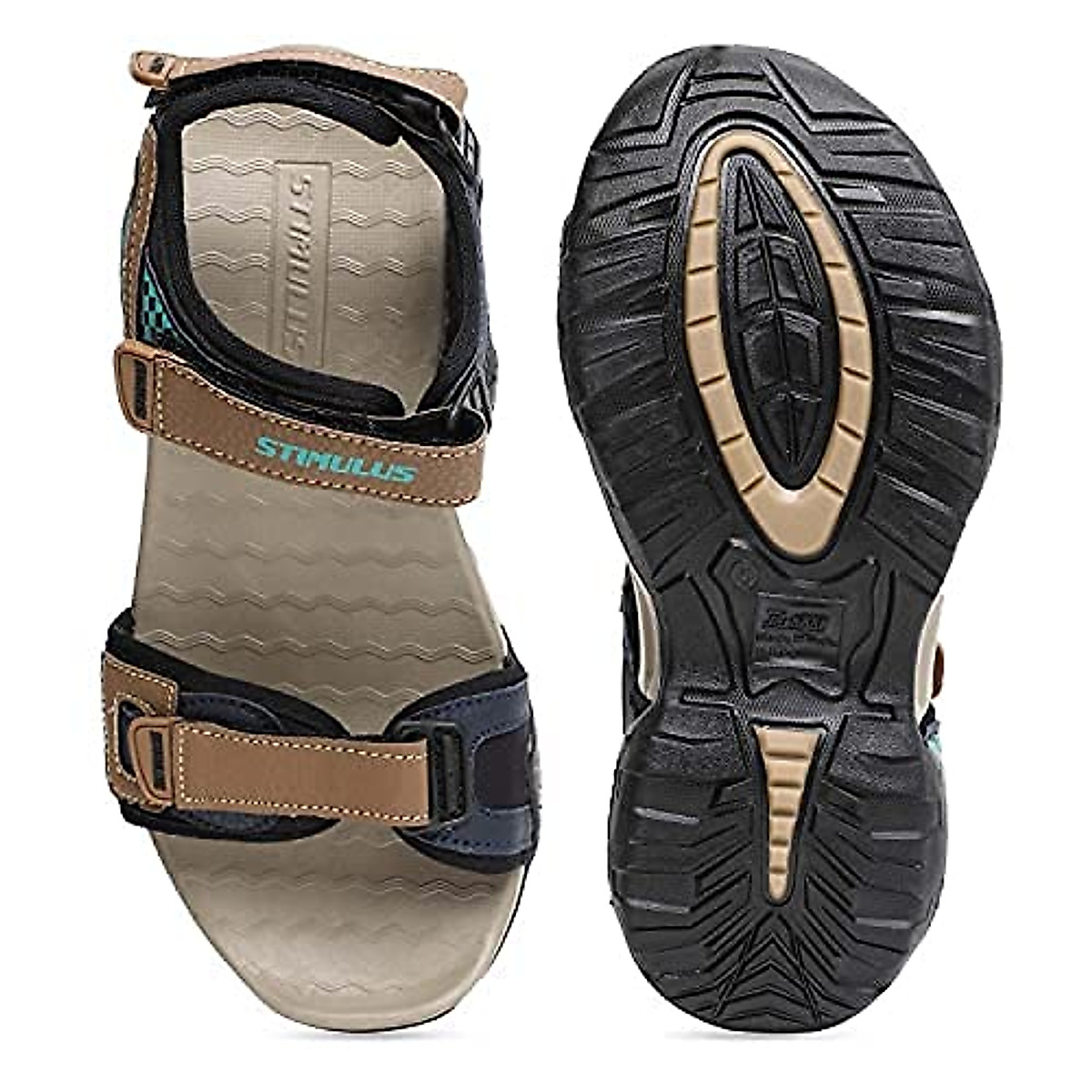 Paragon Stimulus Men/Women's Adjustable Strap with Arch Support Sandals (Beige, numeric_8)