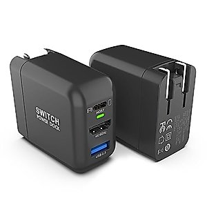 Switch Dock Charger for Nintendo Switch, Mirabox 36W Portable TV Docking Station for Nintendo Switch with 4K@60Hz HDMI/USB2.0/PD USB-C Fast Charging Ports, Full-Featured USB-C to USB-C Cable Included