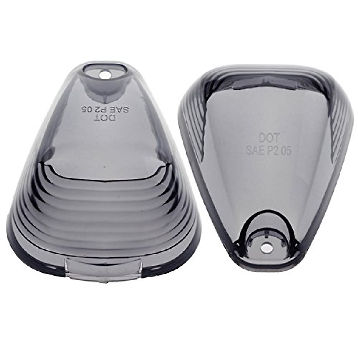 5pcs Cab Marker Light Smoke Cover Green LED, Cab Roof Running Light, Top Marker Light for 1999-2016 Ford F150 F250 F350 F450 F550 F650 F750 E150 E250 E350 E450 Super Duty Pickup Truck (without Base)