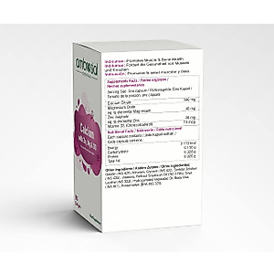 AMBROSIAL Calcium Magnesium Zinc & Vitamin D3 | High Potency Calcium Supplement for Healthy Bones Muscles & Teeth | Highly Bioavailable Calcium Citrate Formula 60 Softgels