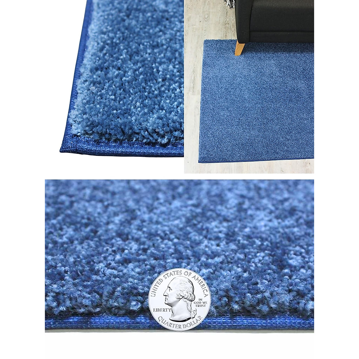 KOECKRITZ Soft and Colorful Kids Classroom Area Rugs (Passes Flammability Pill Test) Many Sizes and Bright Colors to Select from (5' x 7', Royal)