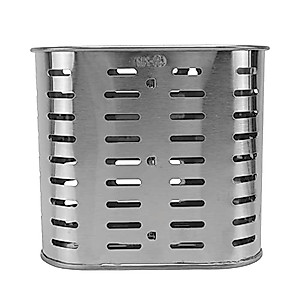 Cabilock Stainless Steel Utensil Holder Stainless Steel Kitchen Utensils Chopsticks Holder Drying Rack Basket Silverware Cutlery Organizer Rack for Countertop Utensil Drying Rack
