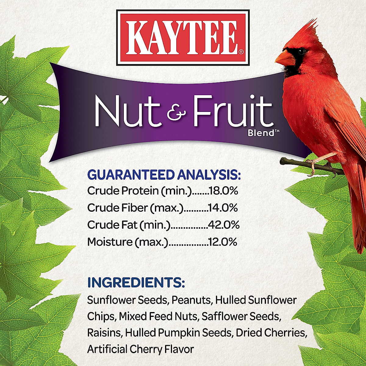 Kaytee Nut and Fruit Blend Stand Up Bag, 5-Pound