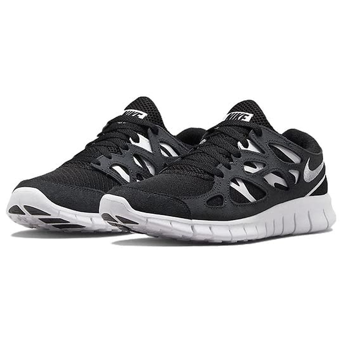 Nike Free Run 2 Womens Black/White-Off Noir Size 8