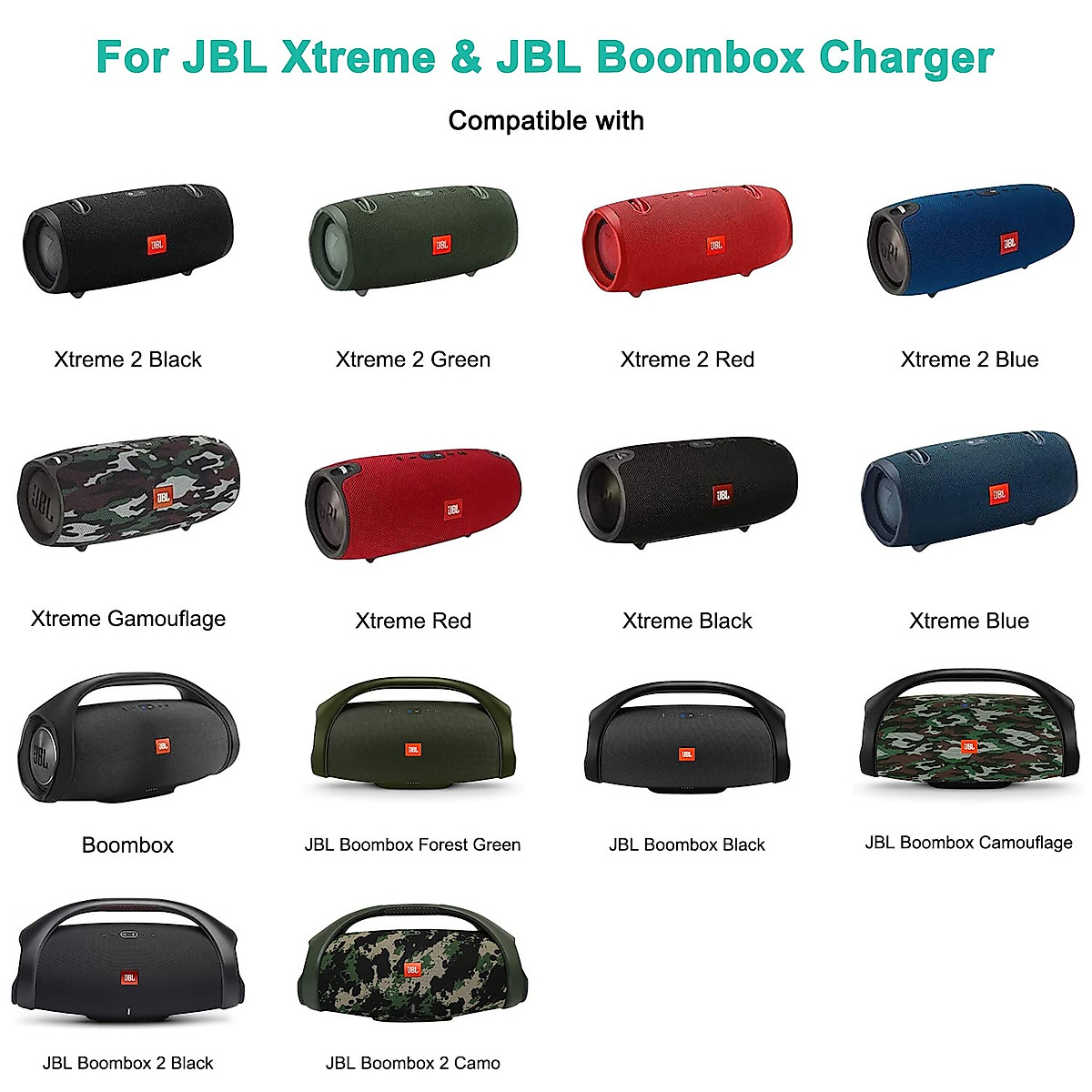 HKY Replacement JBL Xtreme 2 Charger 19V AC DC Adapter Compatible with JBL Xtreme,Xtreme 2,Extreme,Extreme 2,JBL Boombox Portable Wireless Bluetooth Speaker Power Supply JBL Speaker Charger Cord
