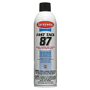Sprayway SW087-12PK Fast Tack 87 General Purpose Mist Adhesive, 13 oz, Pack of 12