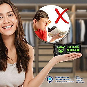 Shoe Deodorizer Inserts - Shoe Odor Eliminator - Activated Charcoal to Absorb Shoe Smell - Pack of 2 Shoe Smell Eliminator with Nail Clippers