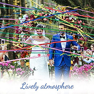 No Mess Streamers,12Pack Colorful No Mess Confetti Poppers,Party Poppers for Birthday,Wedding,Party,Celebrations,School Opening,Graduation,Retirement Party (blue 12pack)