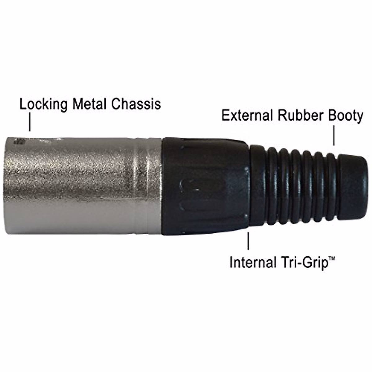 GLS Audio 6ft Patch Cable Cords - XLR Male to 1/4" TRS Black Cables - 6' Balanced Snake Cord - 6 PACK