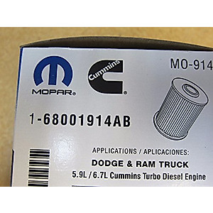 Dodge Ram 2500 3500 5.9L Cummins Diesel Fuel Filters Set Of 3 Mopar OEM