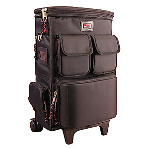 Gator Cases Lightweight Rolling Backpack Case with Pull Handle; Fits 25-Note Micro Controllers and Laptop (GK-LT25W)