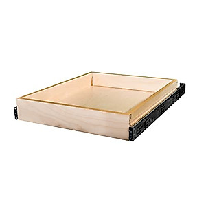 Sublime Design | Pull Out Tray | Side Mount | Baltic Birch Drawer for Kitchen Cabinets | Slide Out Shelves | Roll Out Cabinet Organizer (15" Wide)