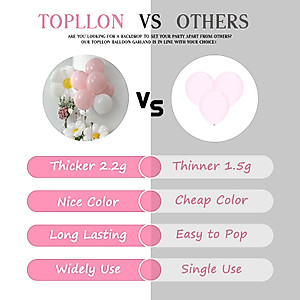 TOPLLON Daisy Balloon Garland Arch Kit 10ft Thicker Daisy Birthday Decorations 4pcs Daisy Balloons Two Groovy Decorations Girl Birthday Party Baby Shower