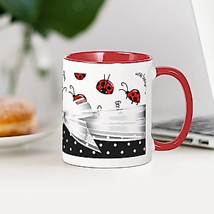 CafePress Little Ladybugs Mug Ceramic Coffee Mug, Tea Cup 11 oz