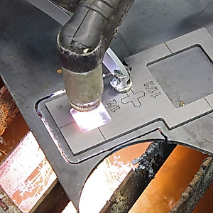 Plasma Stencil - Square Cutter Guide - 5 pc. Kit - .430"