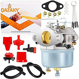 QAZAKY Adjustable Carburetor Compatible with Tecumseh 632107 632378 632536 640084 640105 640299 632107A 632378A 640084A 640084B 640299A 640299B 3.5HP 4HP 5HP HS50 LH195SP OHSK110 OHSK120 OHSK125 Carb