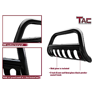 TAC Bull Bar Fits 2004-2024 Ford F150 (Exclude Heritage edition/all F150 Raptor models/2020-2022 Diesel models)|2022-2024 F150 lightning EV|2003-2017 Expedition 3" SUV Black Bumper Guard